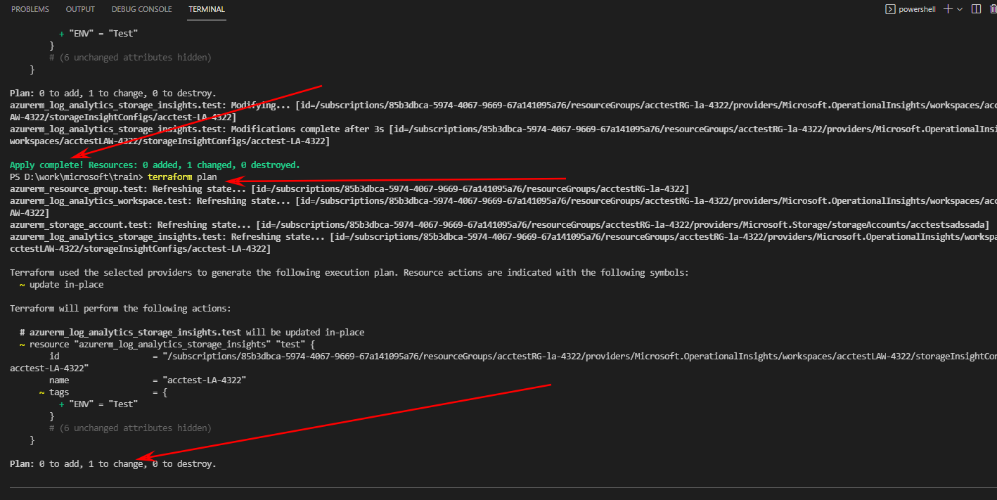`azurerm_log_analytics_storage_insights.tags` still has changes after apply · Issue #15369 ...