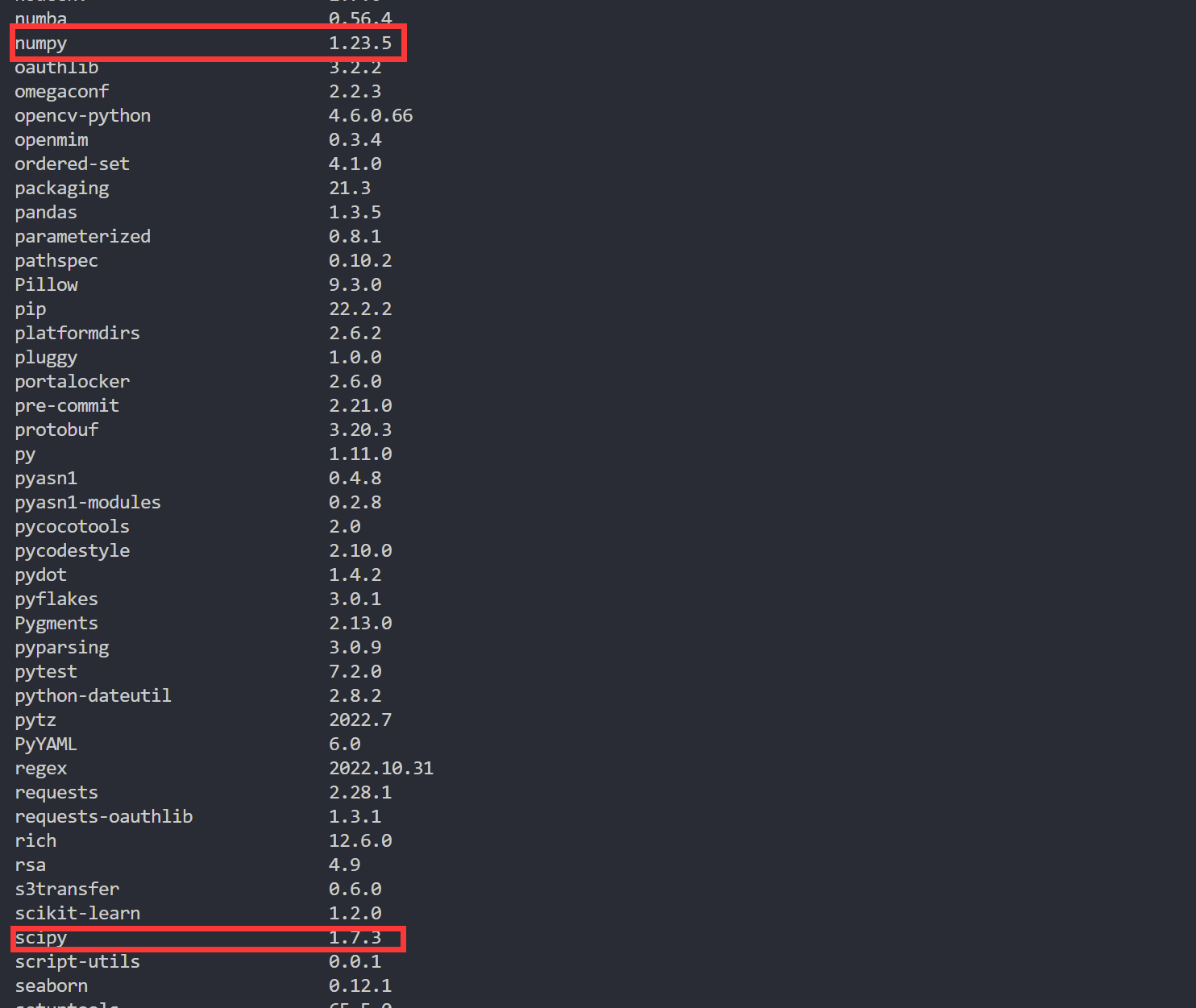 Incompatibility issue between mmtrack, numpy and scipy. · Issue #820 · open-mmlab/mmtracking ...