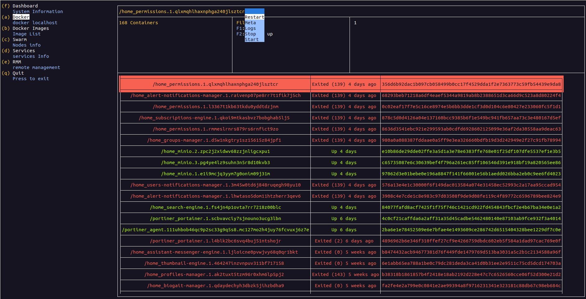 Github Asherabecasissdockerdesktop Dockerswarm Desktop Terminal With System Monitor And 