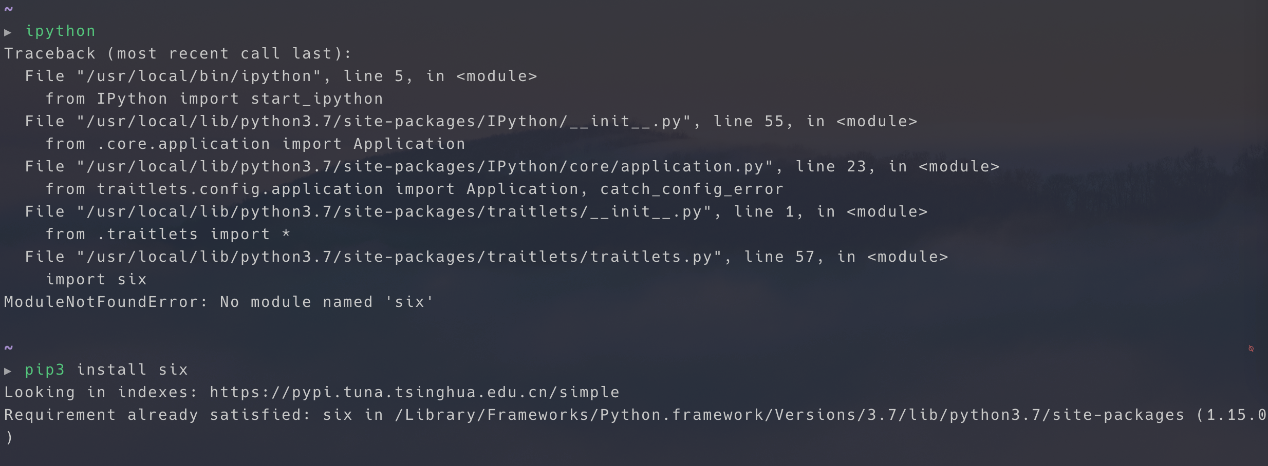 ModuleNotFoundError: No module named 'six' · Issue #5633 · jupyter/notebook · GitHub