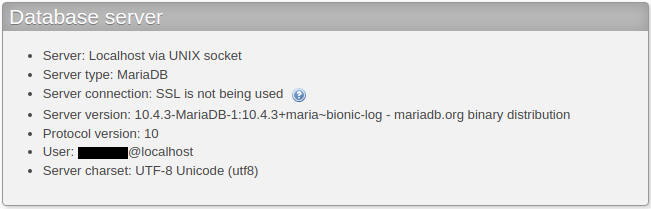 "Server charset" in "Database server" tab showing wrong information. · Issue #15059 · phpmyadmin ...