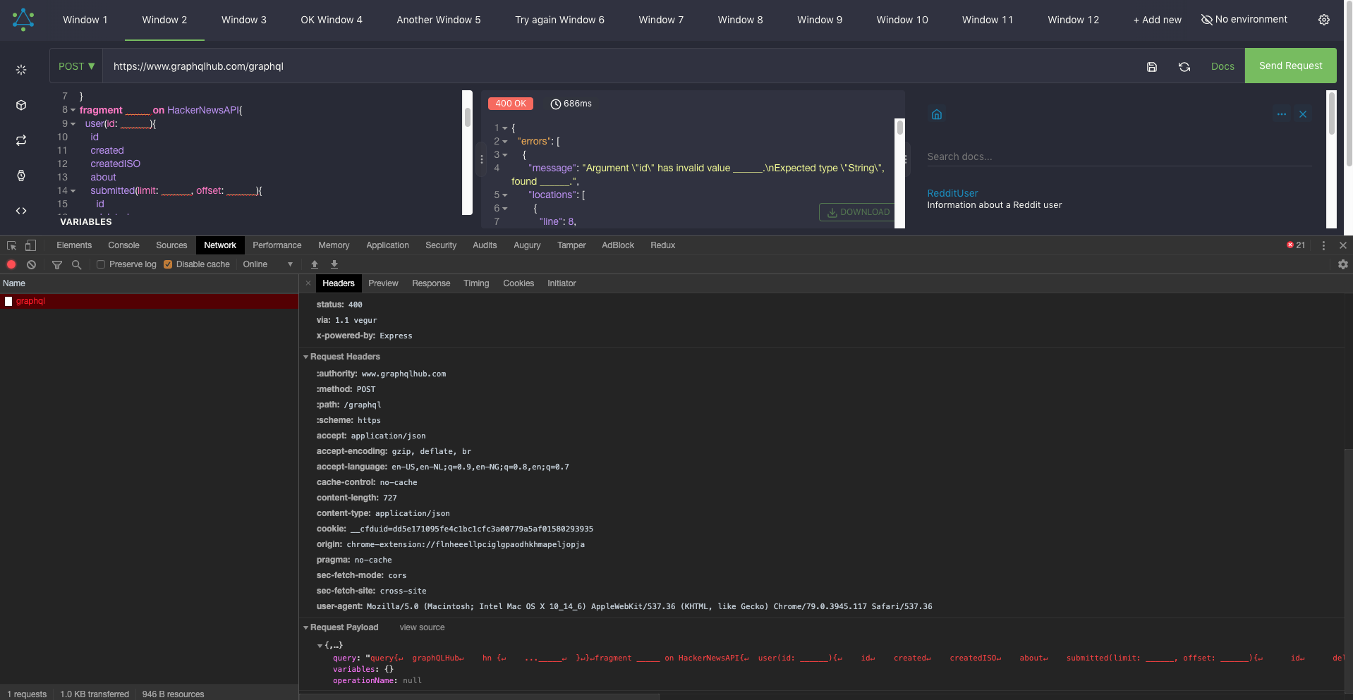 Invalid Json Requestbody In Altair But Working With Curl · Issue 1171