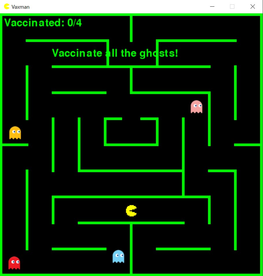 GitHub - HenokB/vaxman-: Updated famous pacman game of Hans-Jürgen Pokmann