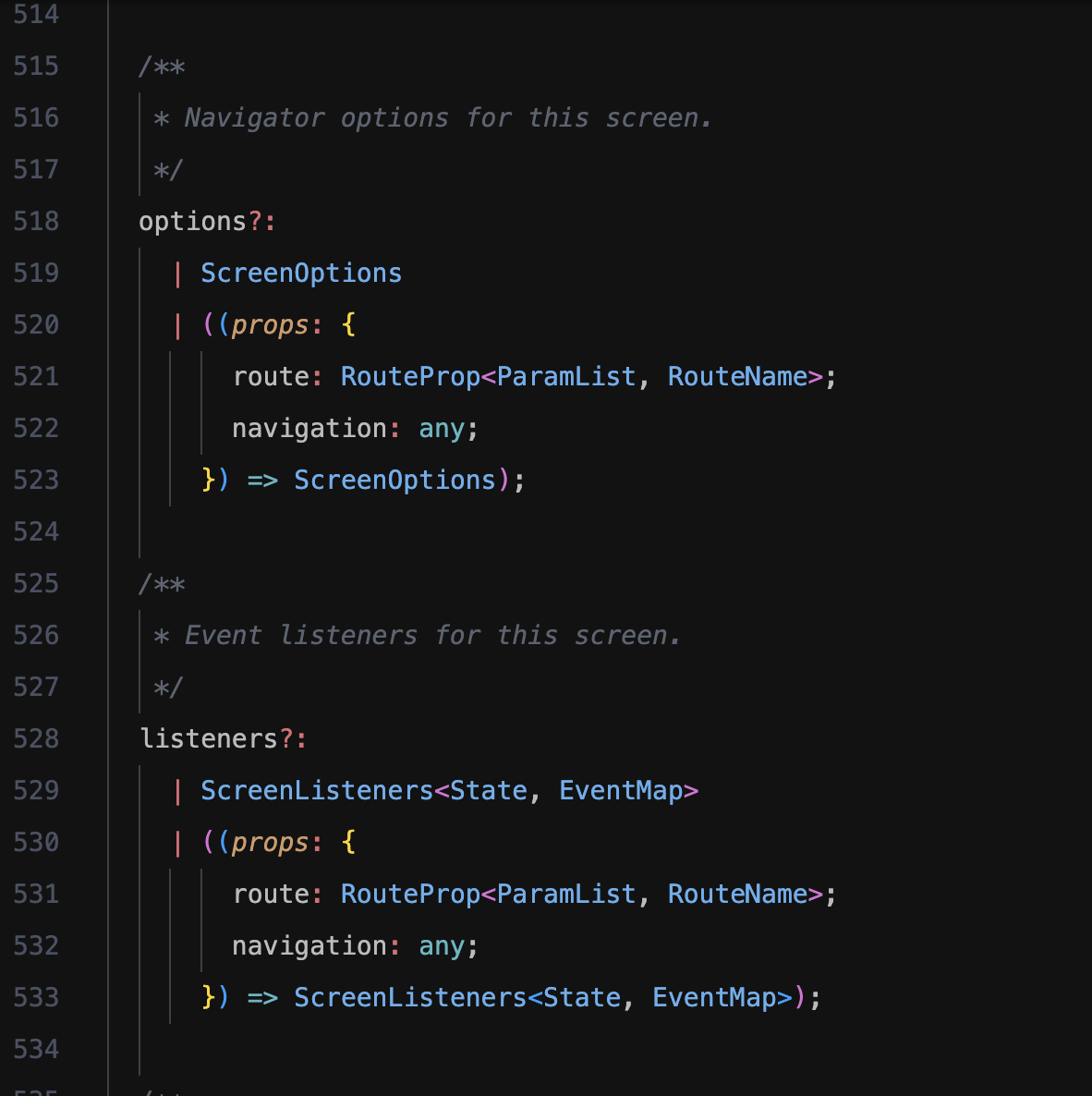 I want to make abstraction out of Stack.Screen but i can't get the types work properly · react ...