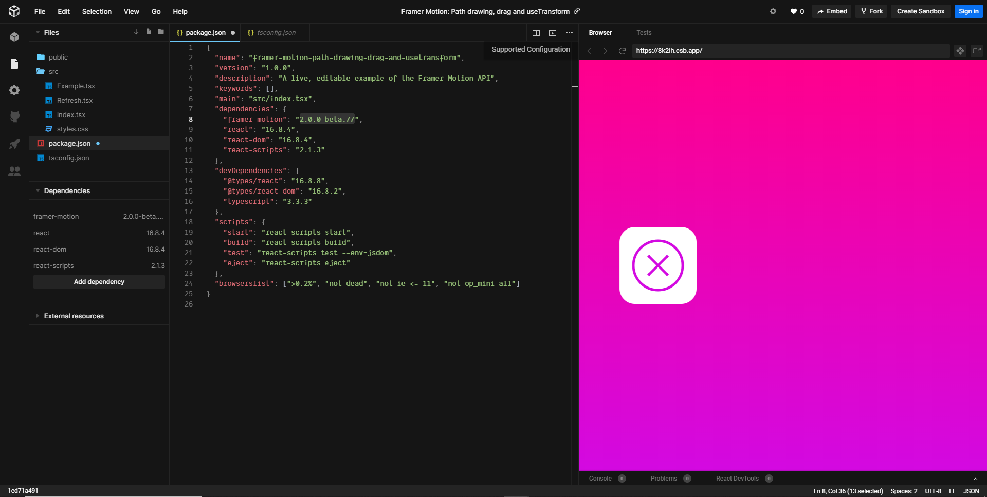 [FEATURE] Reconcile x/y transform and drag gesture · Issue #656 · framer/motion · GitHub