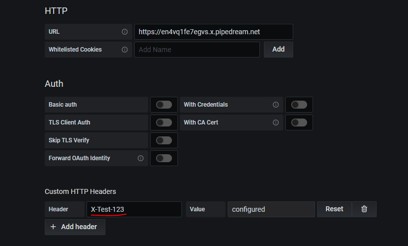 Custom http headers do not work yet · Issue #5 · grafana/grafana-csv-datasource · GitHub