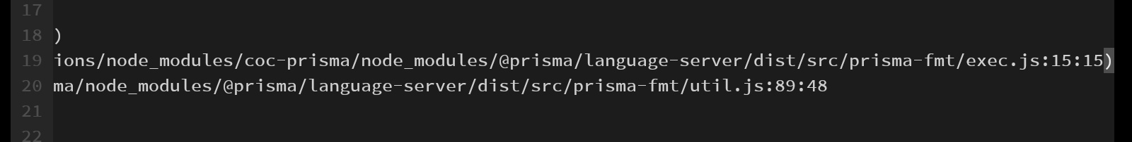 Prisma language server crashes repeatedly · Issue #932 · prisma/language-tools · GitHub