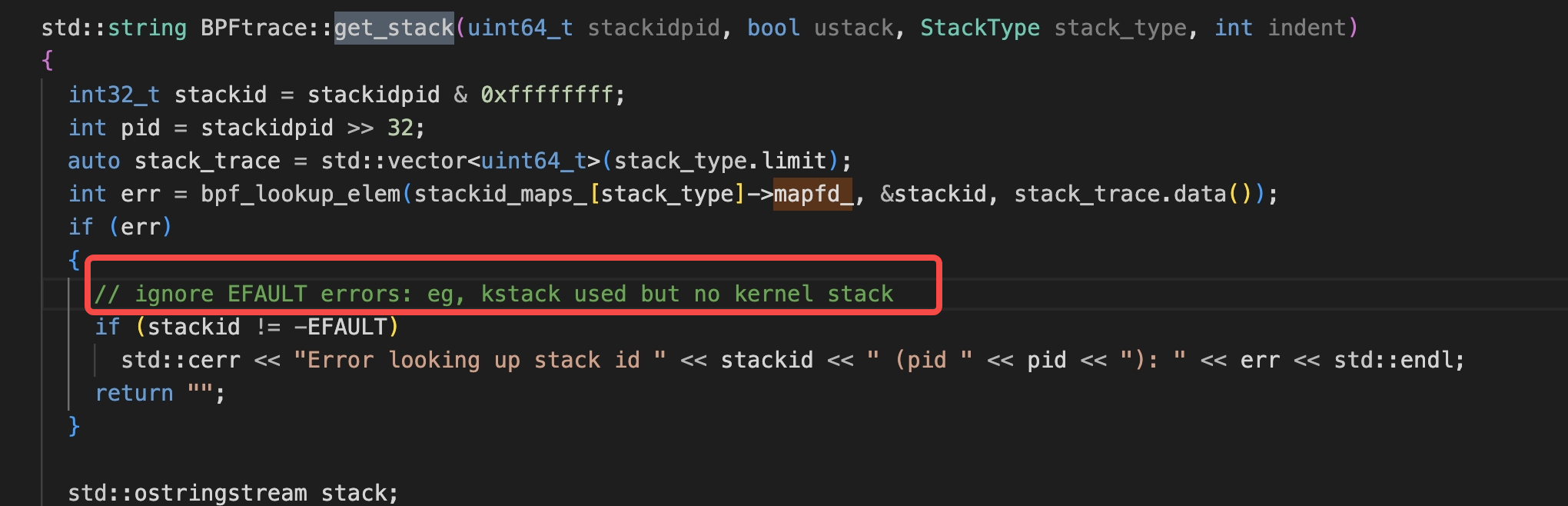 ustack error · Issue #2353 · bpftrace/bpftrace · GitHub