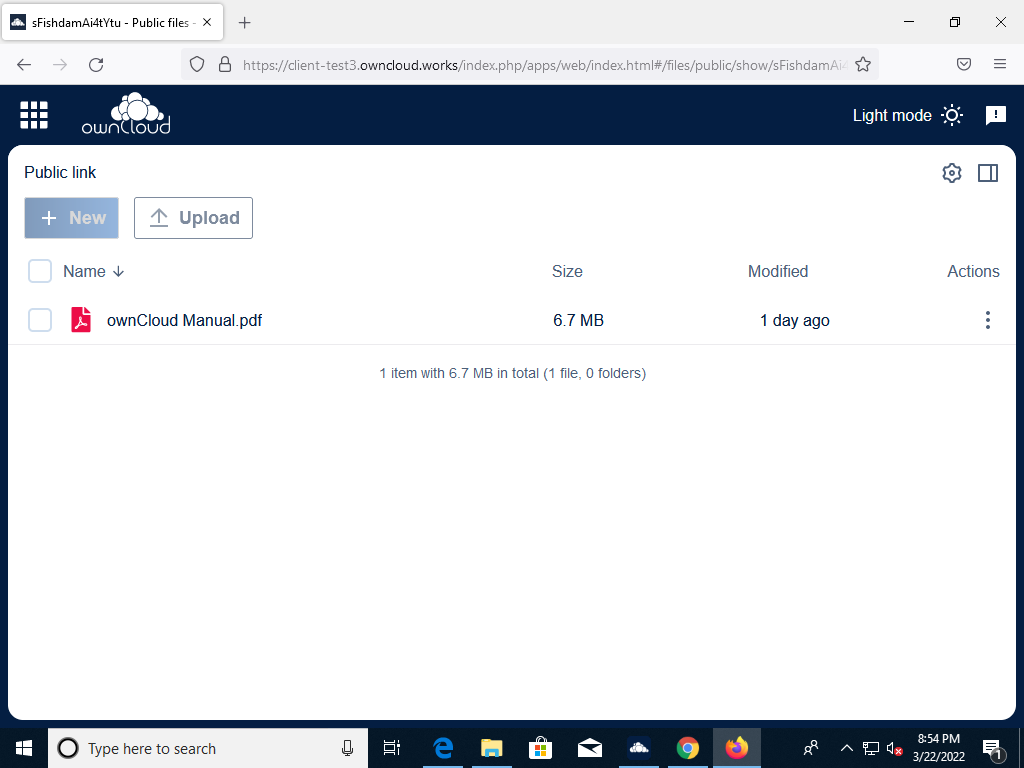 Public link for a file from a desktop client does not open in a Ms Edge web browser · Issue ...