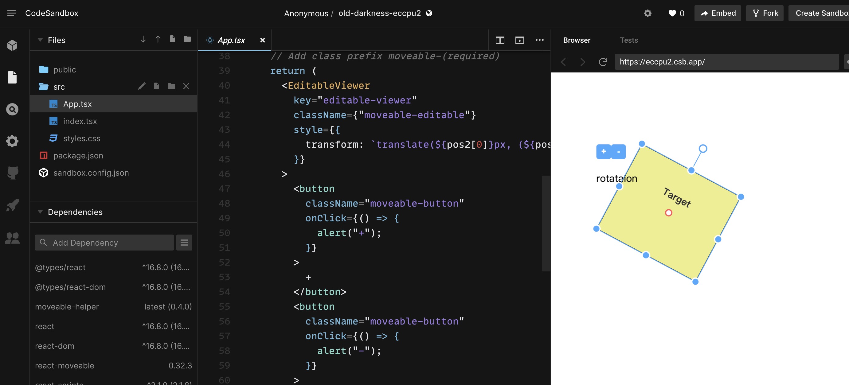 react-moveable ables position is not change · Issue #681 · daybrush/moveable · GitHub