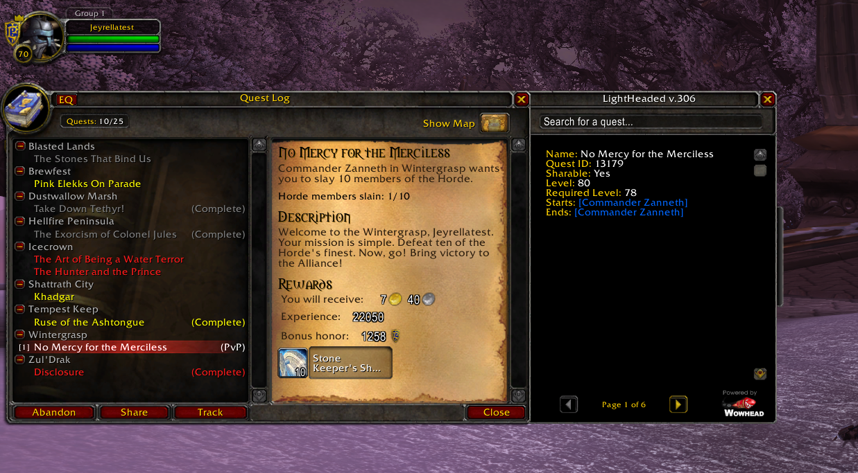 [Quest] No Mercy for the Merciless quest · Issue #5288 · WoWManiaUK/Redemption · GitHub