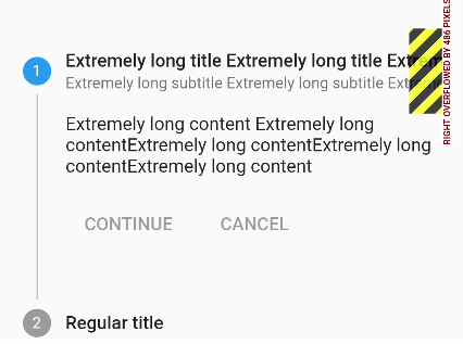 Vertical stepper long title or subtitle causes overflow · Issue #61622 · flutter/flutter · GitHub