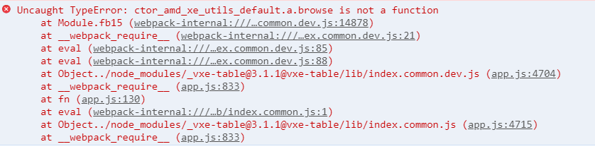 更换3.1.1版本后，打开网页直接报异常。 · Issue #1263 · x-extends/vxe-table · GitHub