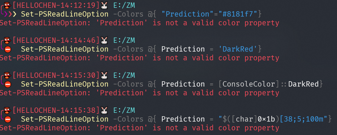Predictive color settings · Issue #2243 · PowerShell/PSReadLine · GitHub