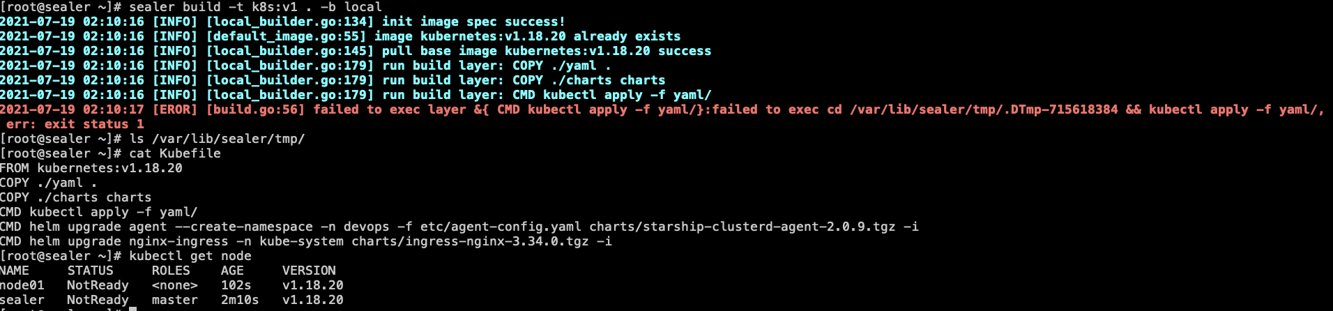 Cluster images failed to build · Issue #436 · sealerio/sealer · GitHub
