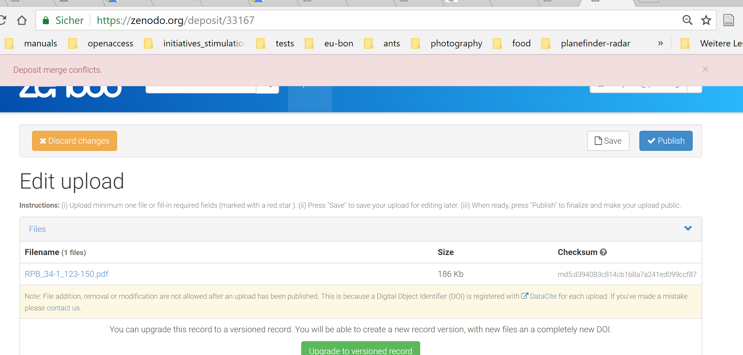 Deposit merge conflicts. · Issue #1561 · zenodo/zenodo · GitHub