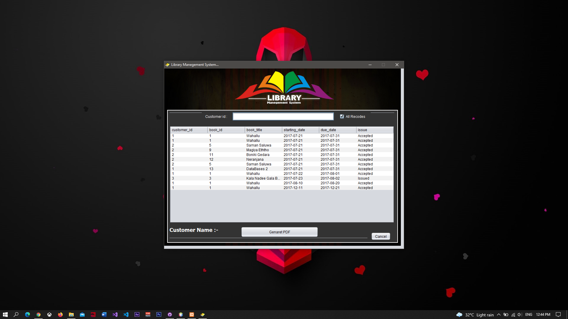 GitHub - ThamiduAnjana/Java-Library-Management-System: Java Library ...
