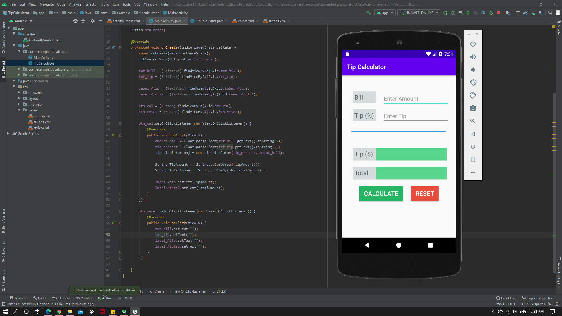 GitHub - ThamiduAnjana/Android_TipCalculator: Android Application (Tip ...