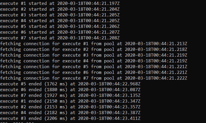 Asynchronous processing of multiple queries · Issue #1231 · oracle/node-oracledb · GitHub