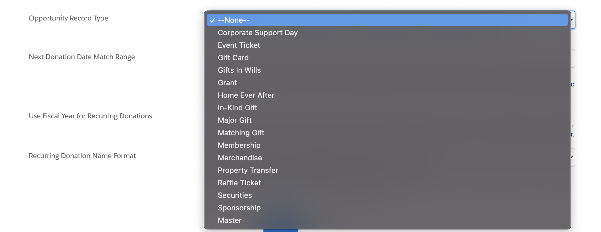 NPSP Settings - Missing Record Type · Issue #6098 · SalesforceFoundation/NPSP · GitHub
