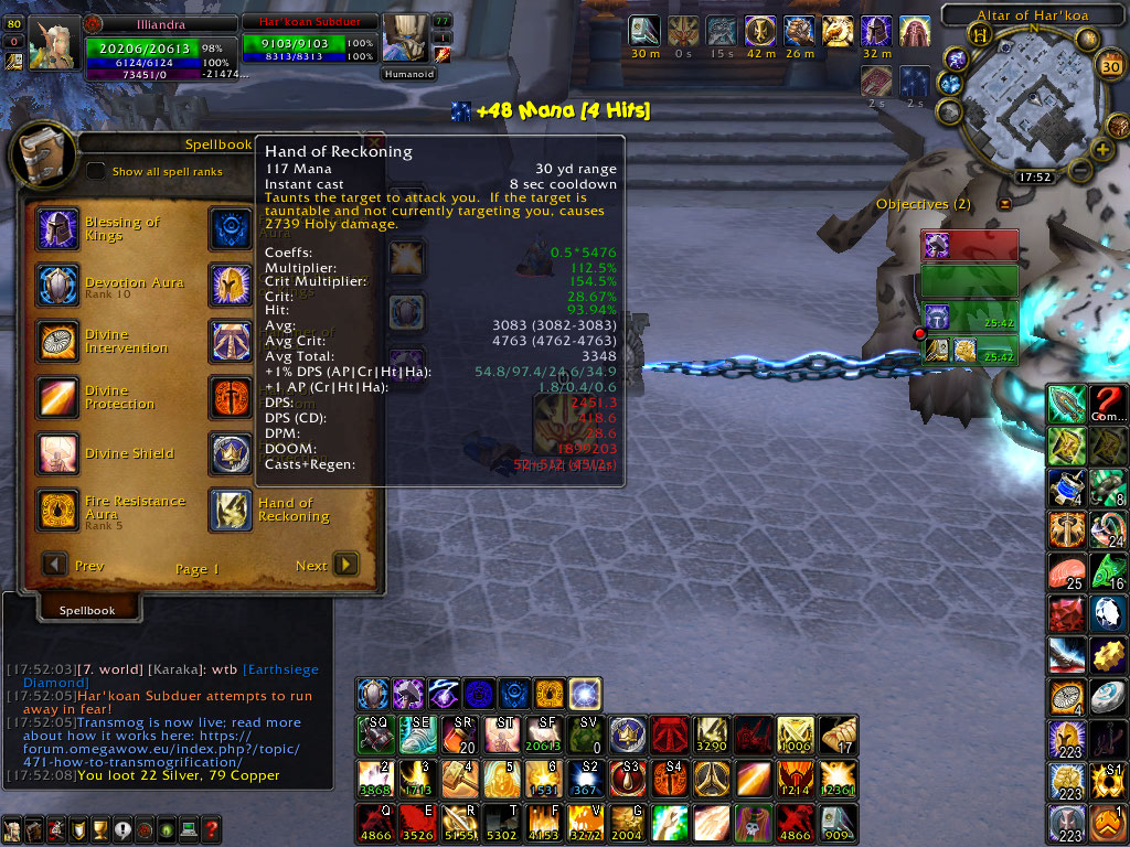 Paladin - Benediction doesn't Reduce the Mana Cost of instant spells ...