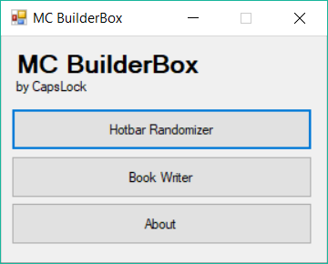 GitHub - capsey/MC-BuilderBox: Simple Windows Forms open-source program, that can help Minecraft ...