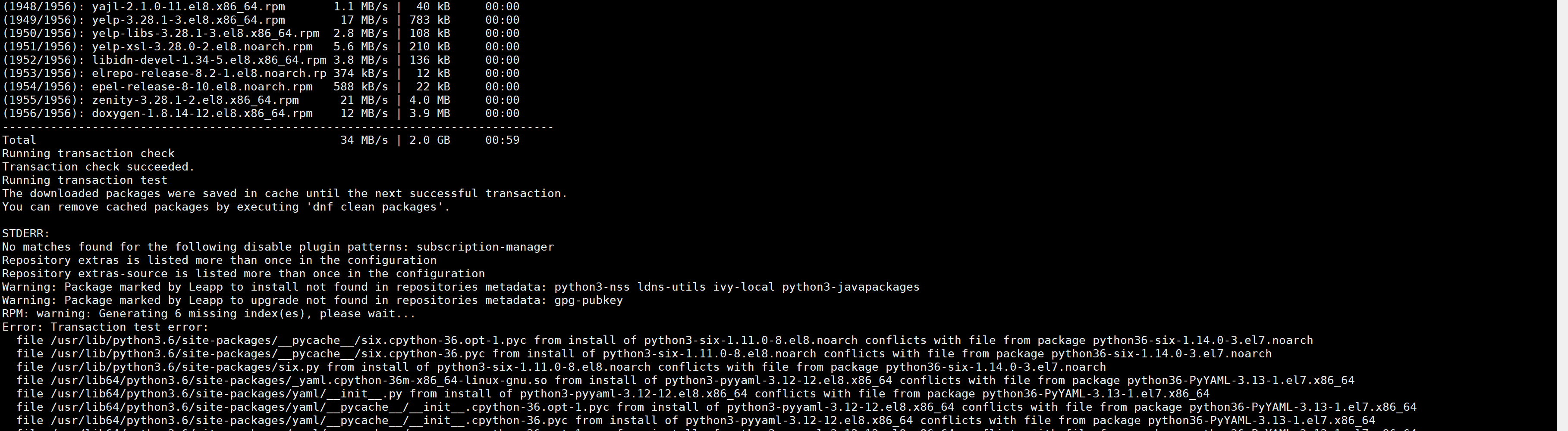leapp update failed on the Actor of dnf_package_download · Issue #162 ...