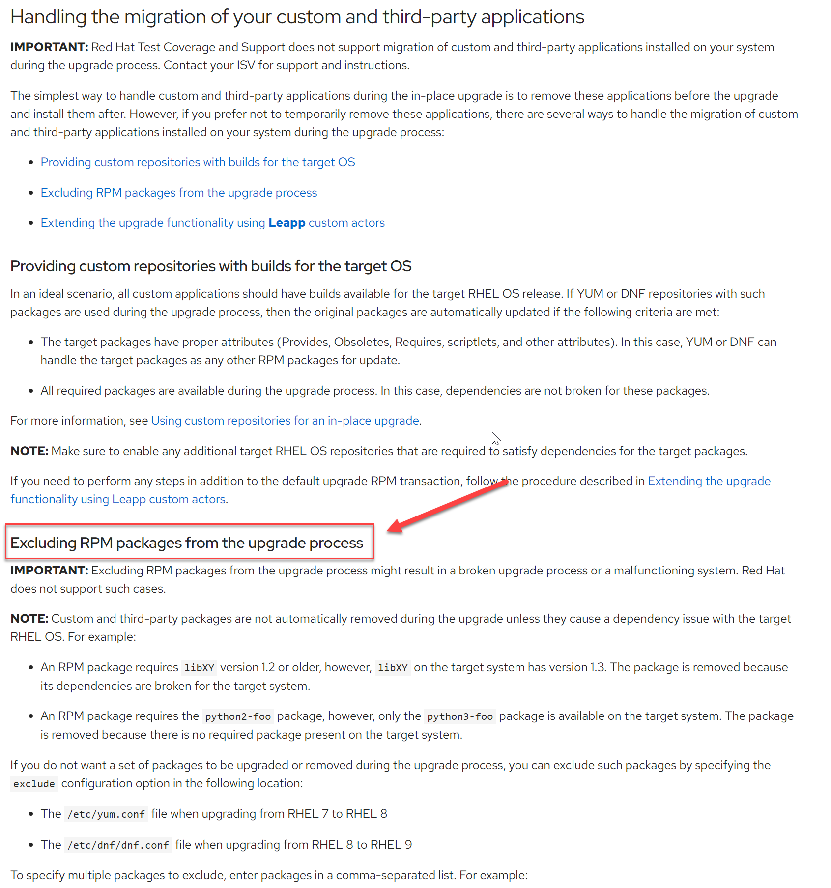 leapp upgrade removes a lot packages on the upgrading process (as ...