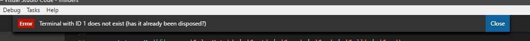 Terminal with ID 1 does not exist (has it already been disposed?) · Issue #31428 · microsoft ...