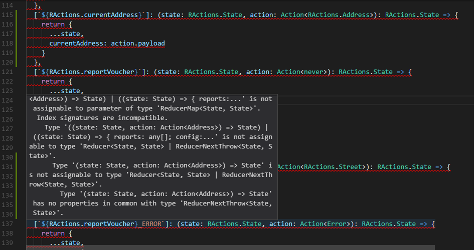 Nightly Code Errors Depending On Object Placement Order With Ype State State Action Action