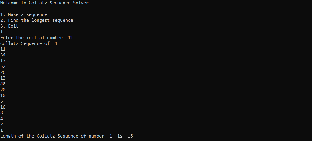GitHub - 3rt4nm4n/CollatzSequenceSolver: Collatz Sequence is a sequence in which after initial ...