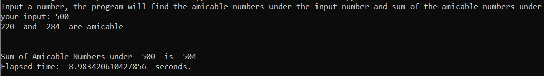 GitHub - 3rt4nm4n/AmicableNumbersCalculator: Assume that a!=b. If d(a) = b and d(b) = a then a ...