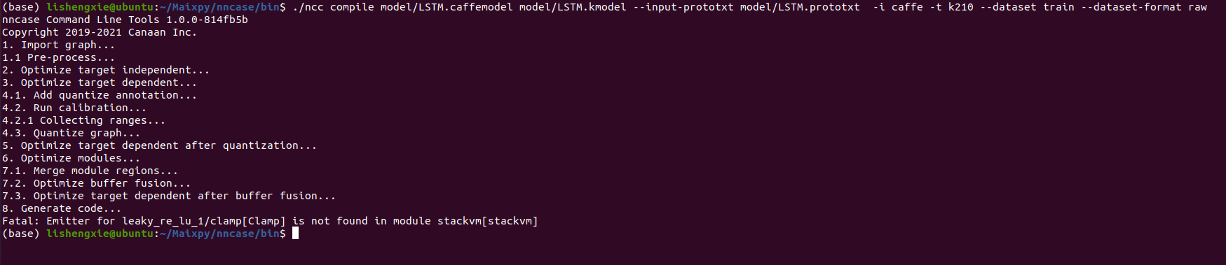 caffe model can't transfer to kmodel · Issue #423 · kendryte/nncase · GitHub