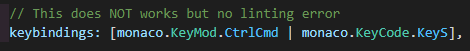 `KeyCode` alphabetical values are `undefined` · Issue #503 · react-monaco-editor/react-monaco ...