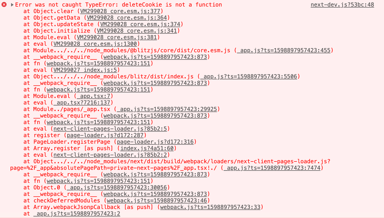 Undefined function `deleteCookie` when loading a page with an expired session · Issue #784 ...