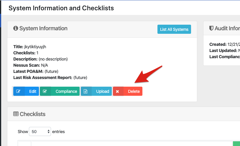 [FEATURE] Delete entire system · Issue #110 · Cingulara/openrmf-web · GitHub