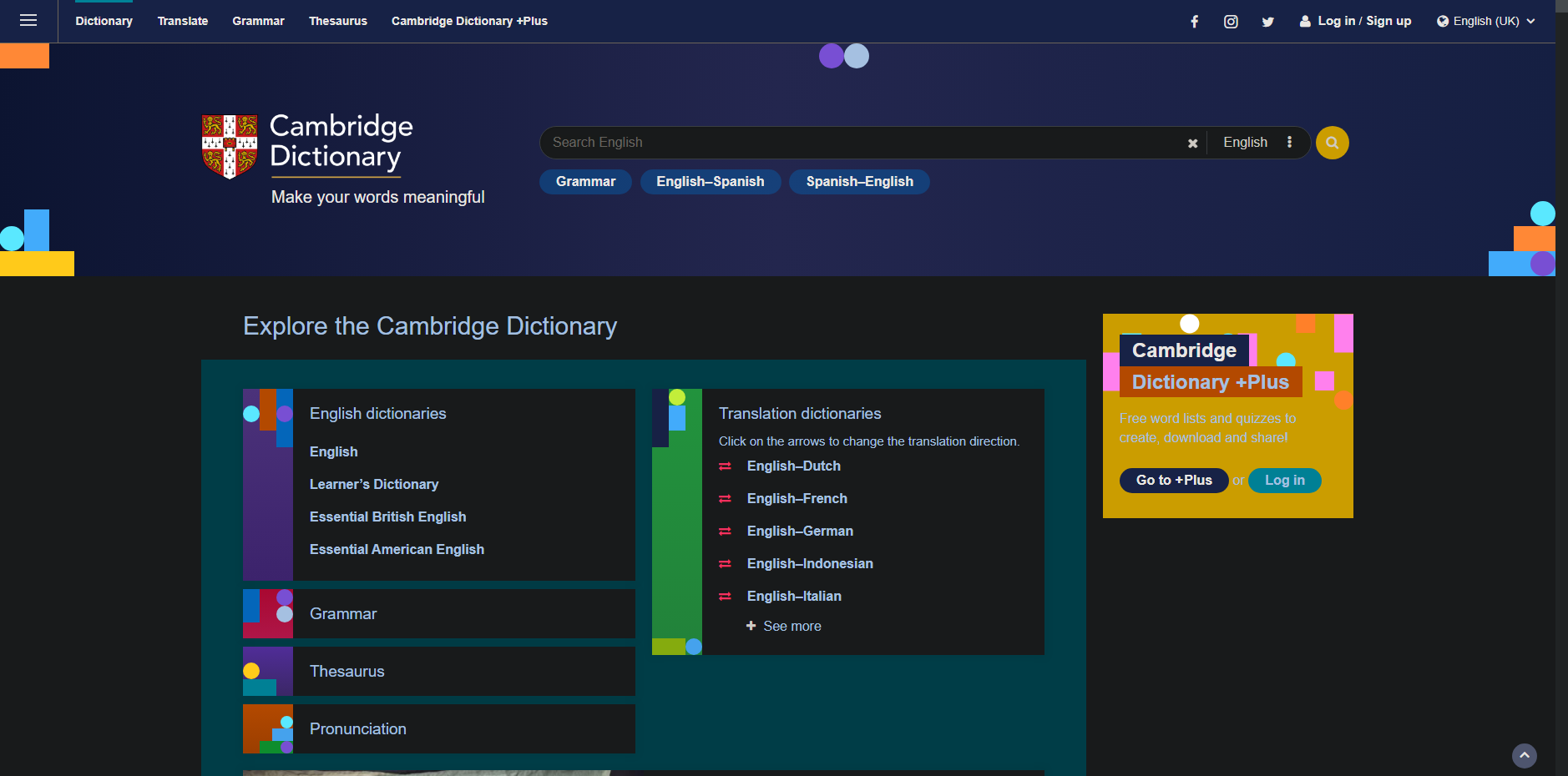 [Broken Website] Cambridge Dictionary · Issue #11452 · darkreader/darkreader · GitHub