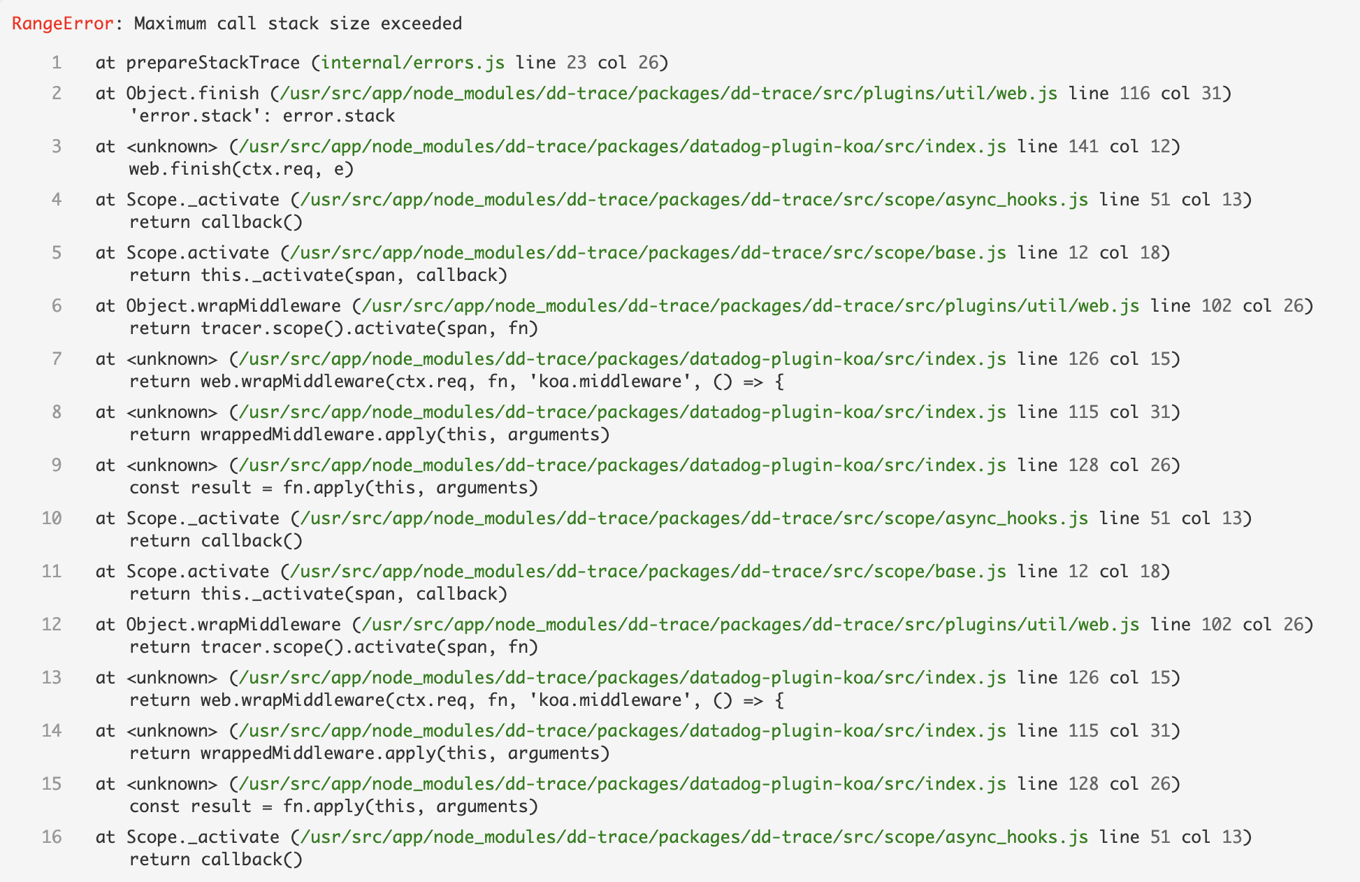 Stack overflow, high CPU usage after upgrade to 0.17.1 · Issue #870 ...