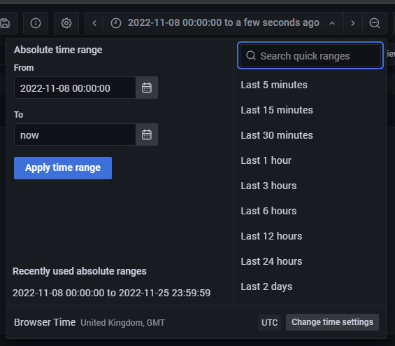 Localise dashboard Time Range Picker · Issue #58888 · grafana/grafana · GitHub