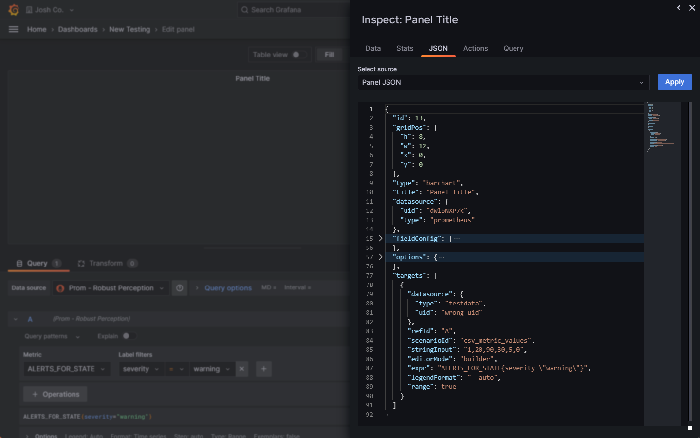 PanelEdit: Default data source query editor is shown when data source is missing · Issue #60093 ...