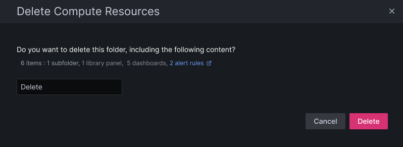 NestedFolders: Delete items · Issue #65681 · grafana/grafana · GitHub