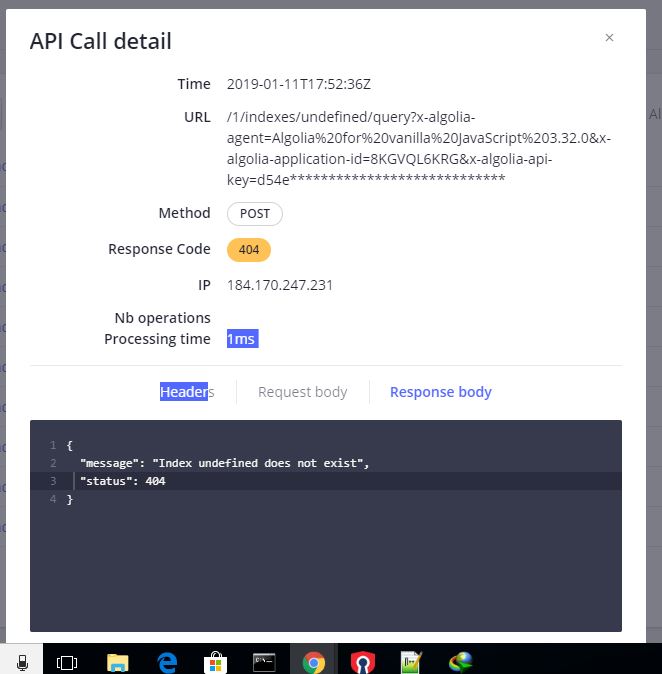 Unable to create a new record in a algolia index · Issue #565 · GetStream/Winds · GitHub