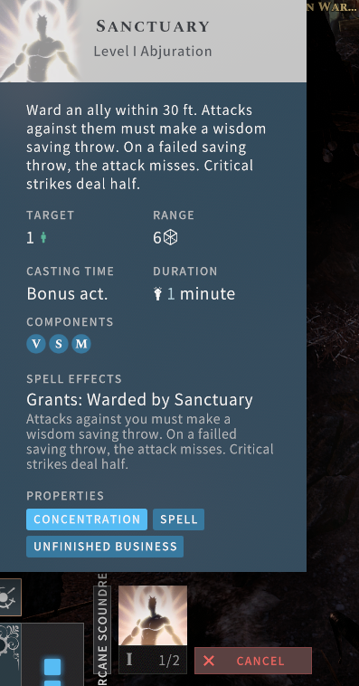 Spell Bug Sanctuary Spell Description Lacks Important Details · Issue 2706 · Solastamods 