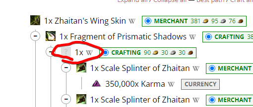 Recipe for aurene legendaries are broken · Issue #1670 · gw2efficiency/issues · GitHub