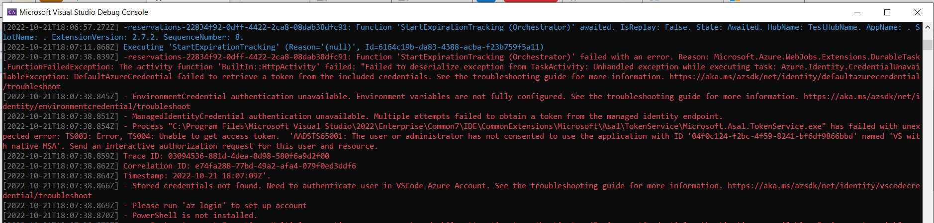 [QUERY] How to test local app using 'DefaultAzureCredential' to call a ...