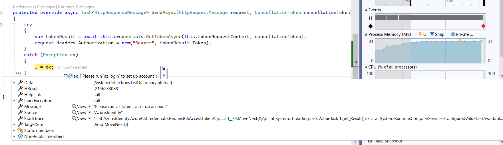 Query How To Test Local App Using Defaultazurecredential To Call A