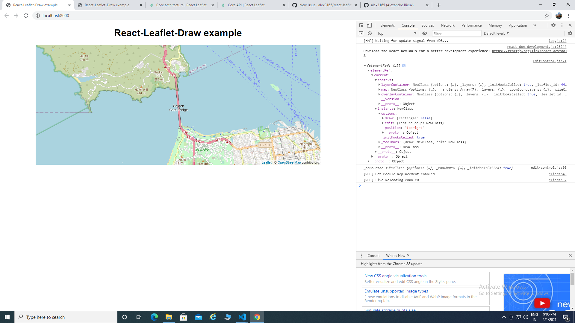 Trying To Upgrade To V3 I Am Stuck Help · Issue 89 · Alex3165 React Leaflet Draw · Github
