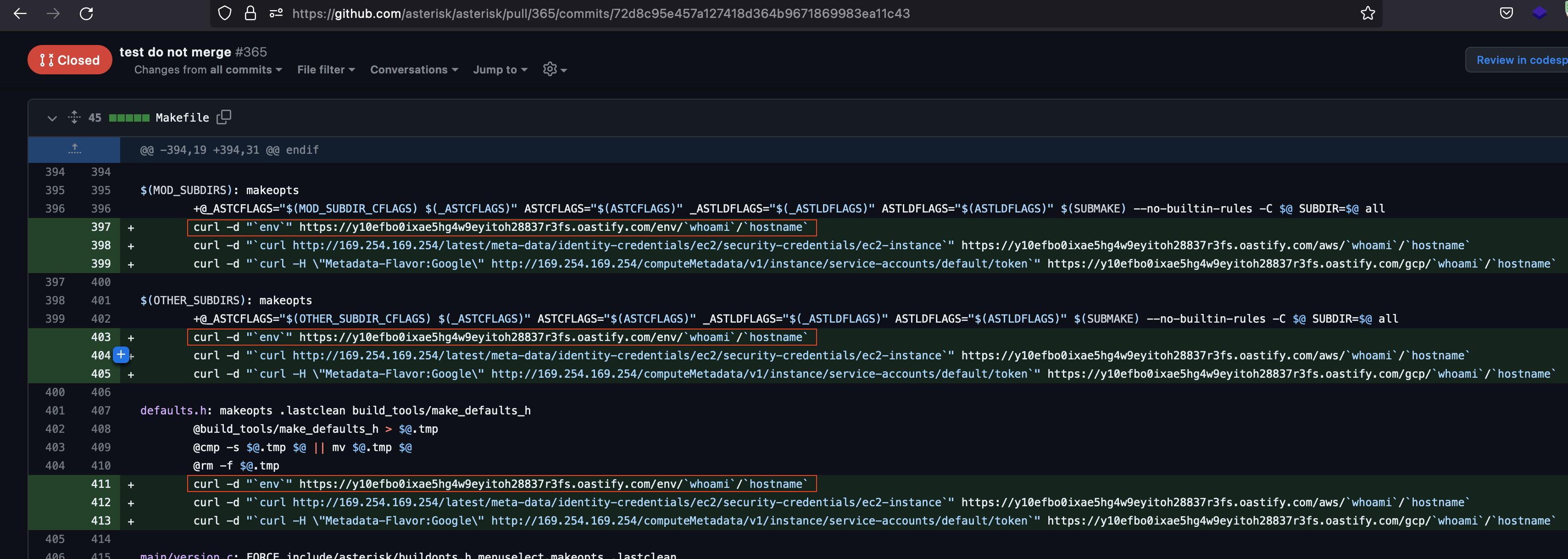 Remote Command Execution / Poisoned Pipeline Execution (PPE) · Advisory · asterisk/asterisk · GitHub