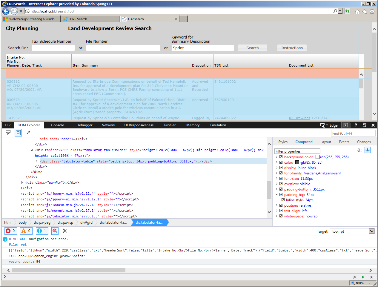 padding inserted at top of tabulator table when scrolling down and back up · Issue #445 ...