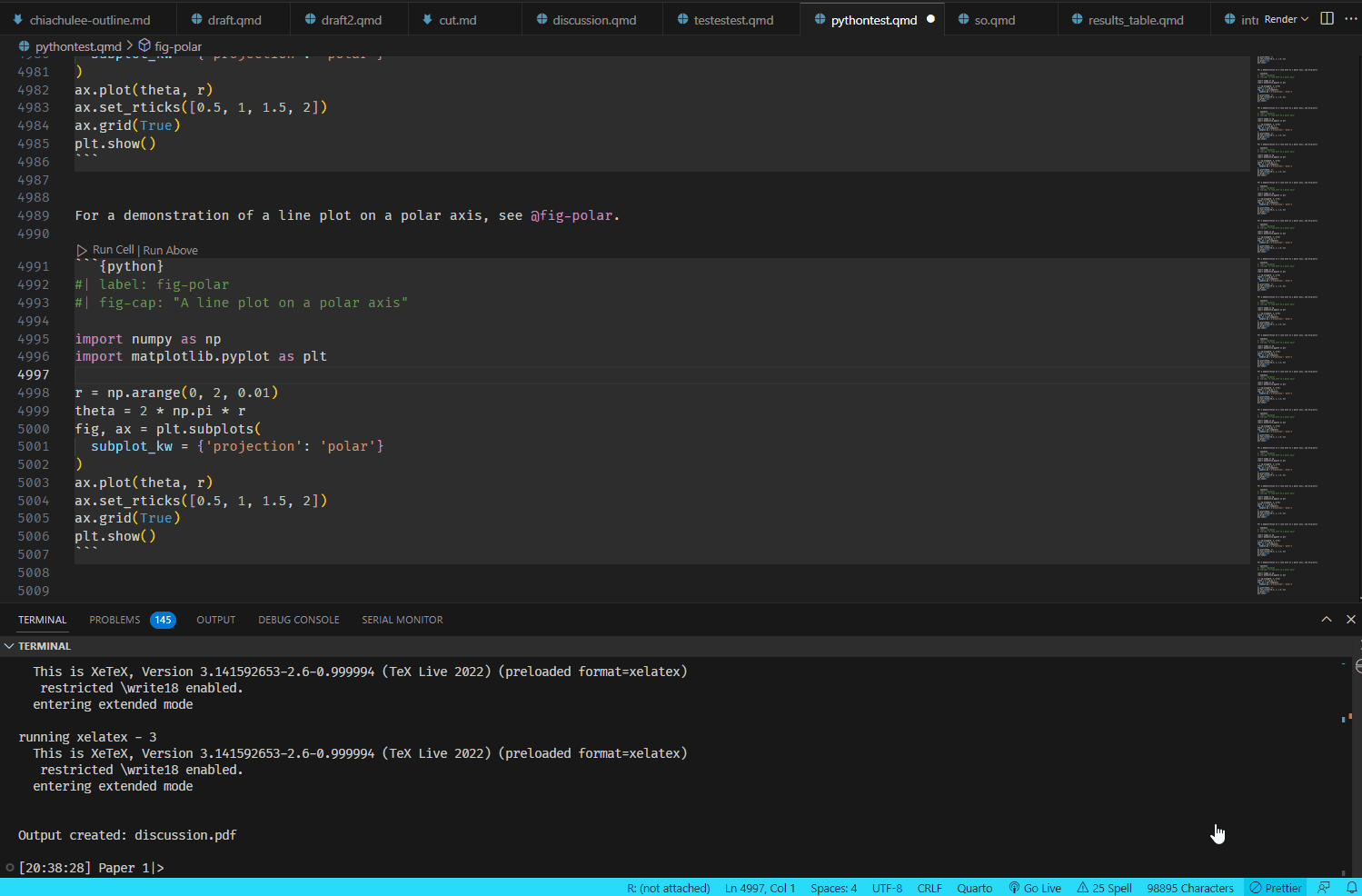Format On Save Deletes Text · Issue 246 · Quarto Devquarto · Github